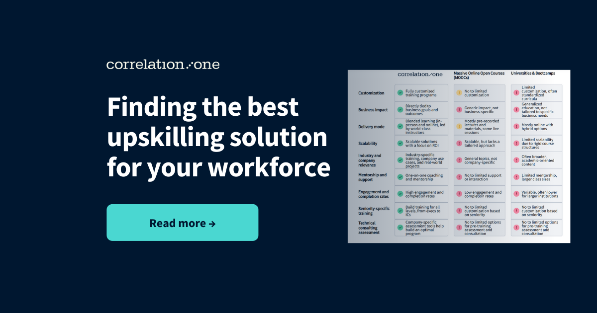 Finding the best upskilling solution for your workforce